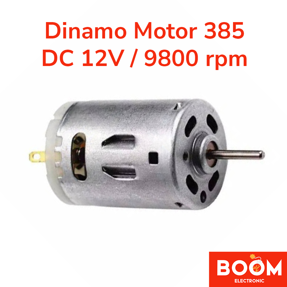 Jual Dinamo Motor 385 DC 12V 3,6 Watt / 9800 rpm | Shopee Indonesia