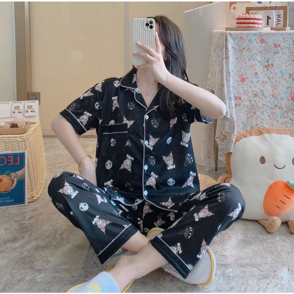 Jual PIYAMA CINNAMOROLL MELODY KUROMI HELLO KITTY POMPOMPURIN POCHACCO ...