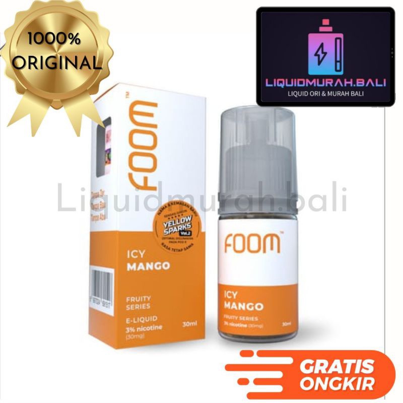 Jual [FOOM] Icy Mango Saltnic 30MG | Shopee Indonesia