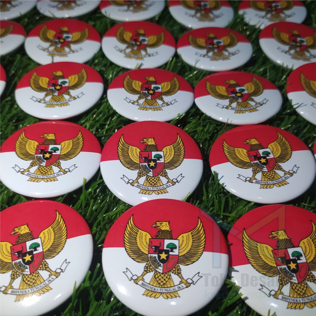 Jual Pin Garuda Merah Putih Diameter 4,4cm (UKURAN KECIL) | Shopee ...