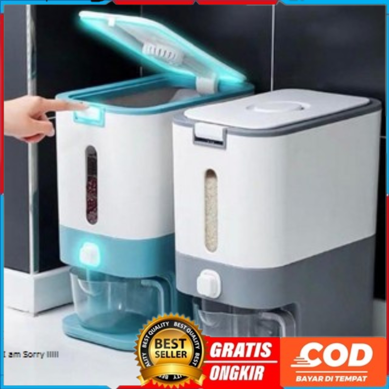 Jual 10KG ! dispenser beras 12 liter dispenser beras serbaguna rice ...
