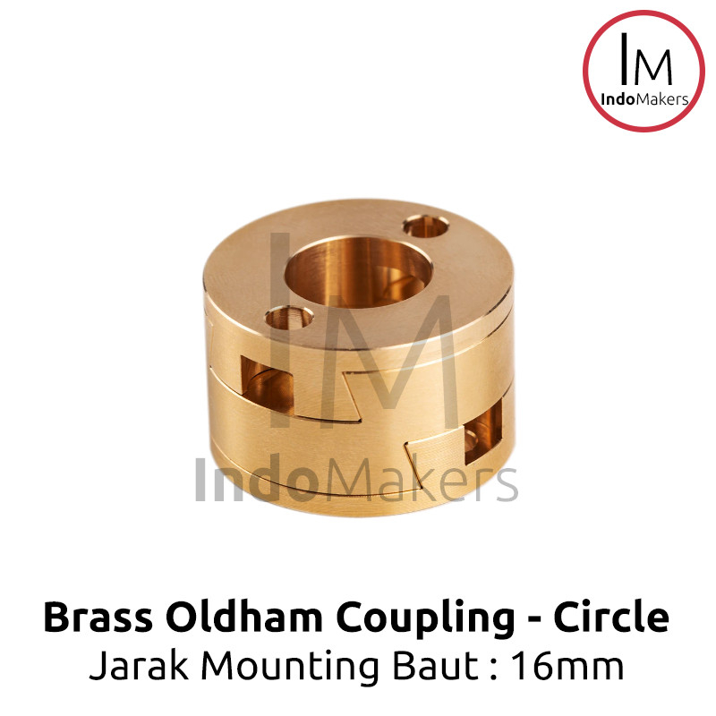 Jual Brass Oldham Coupling T8 Z-Axis Lead Screw Shaft Coupler 16mm ...