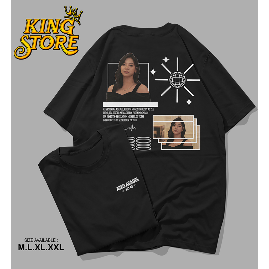 Jual KAOS ZEE JKT48 NEW ERA AZIZI ASADEL - TSHIRT MEMBER JKT48 NEW ERA BAHAN COMBED 30S | Shopee ...