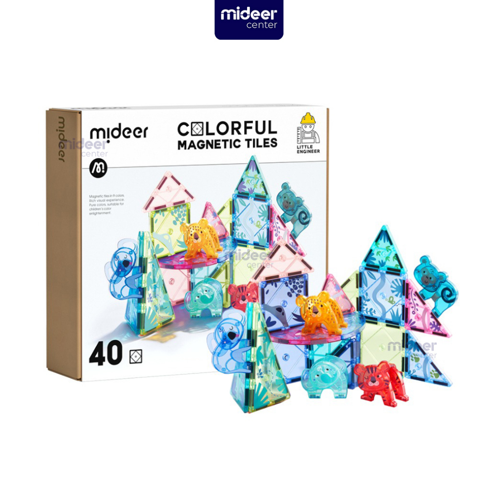 Jual Mideer Magnetic Tiles Jungle Animals 40 Piece Set | Shopee Indonesia