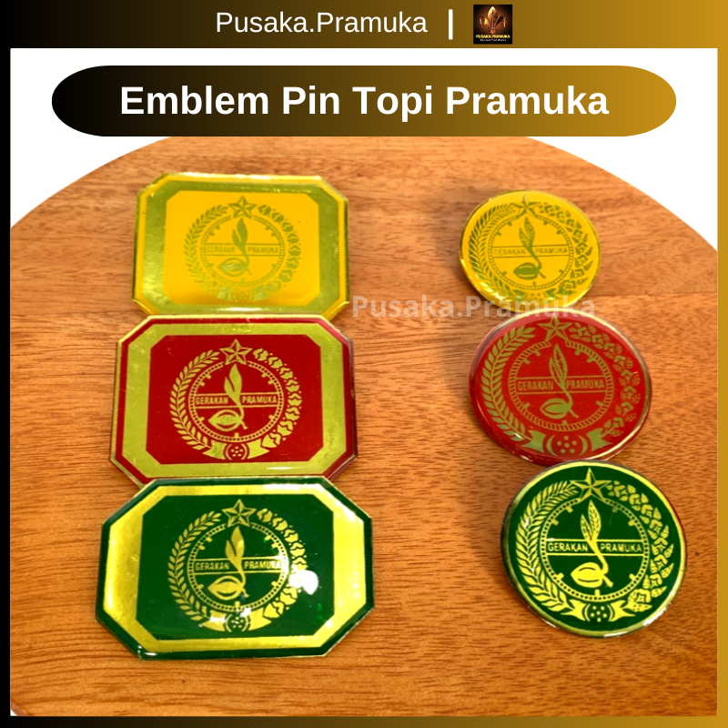 Jual Emblem Pin Topi Pramuka Putra Putri Siaga, Penggalang, dan Penegak ...