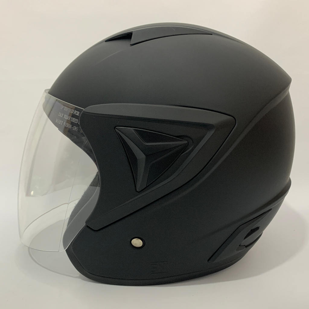 Jual Helm JP13 Hitam Doff Polos Solid (Kaca Pelangi/Silver/Iridium ...
