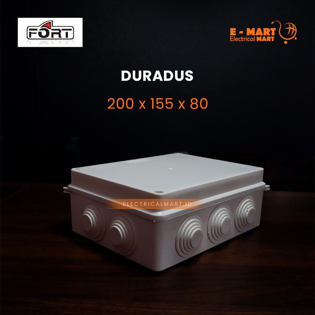 Jual FORT Duradus Junction Box ABS 200x155x80 Dorados 200 x 155 x 80 mm ...