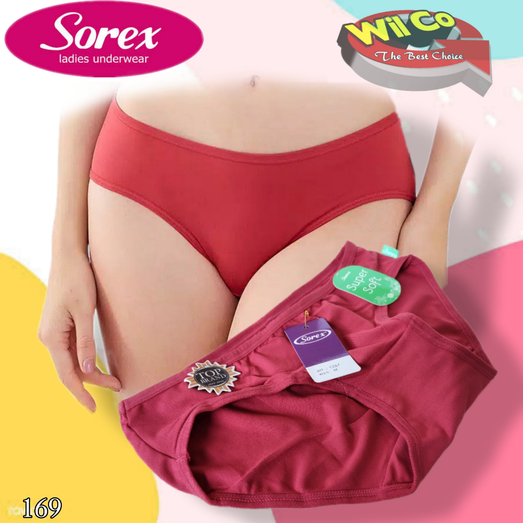 Jual K169 (1-3 pcs) Sorex Celana Dalam Wanita Dewasa, Celana Dalam Perempuan Sorex Midi Size M L ...
