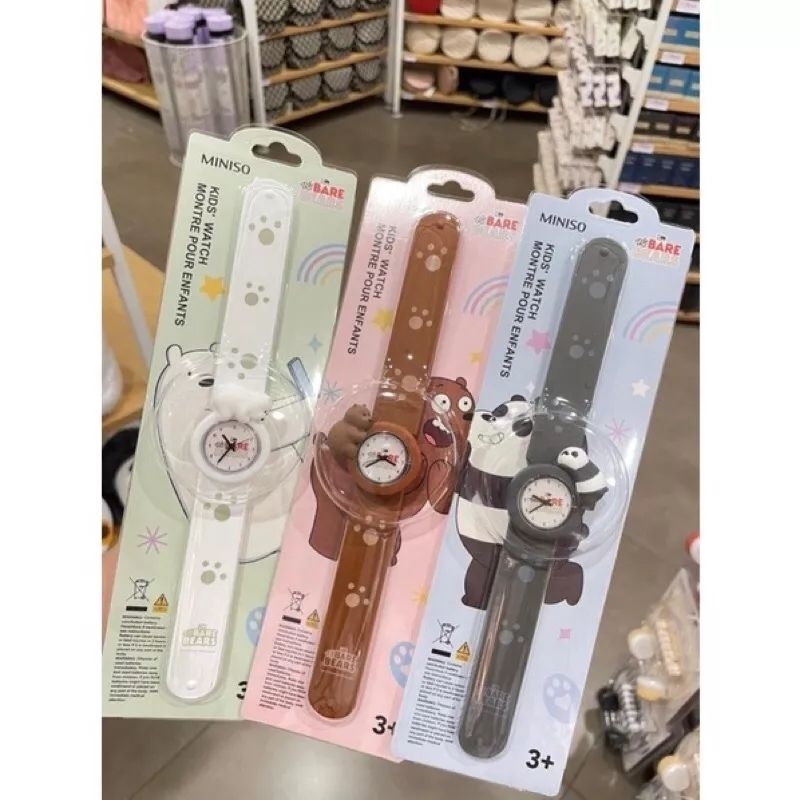 Jual Miniso we bare bears collection kids watch | Shopee Indonesia