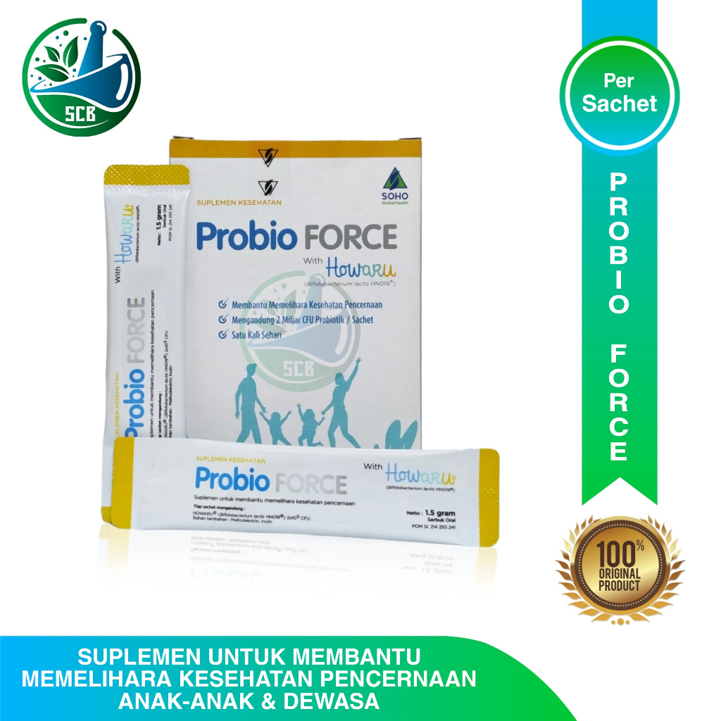 Jual Probio Force with Howaru Per SACHET - Suplemen Saluran Pencernaan ...