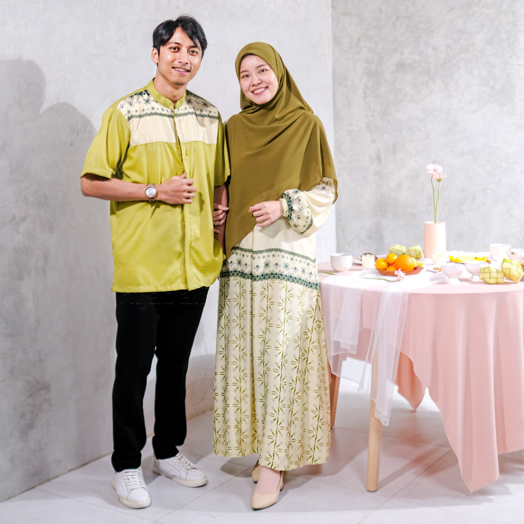 Jual GAMIS DAN KOKO TUPAT RAYA HIJABALILA COUPLE FAMILY BAJU LEBARAN ...