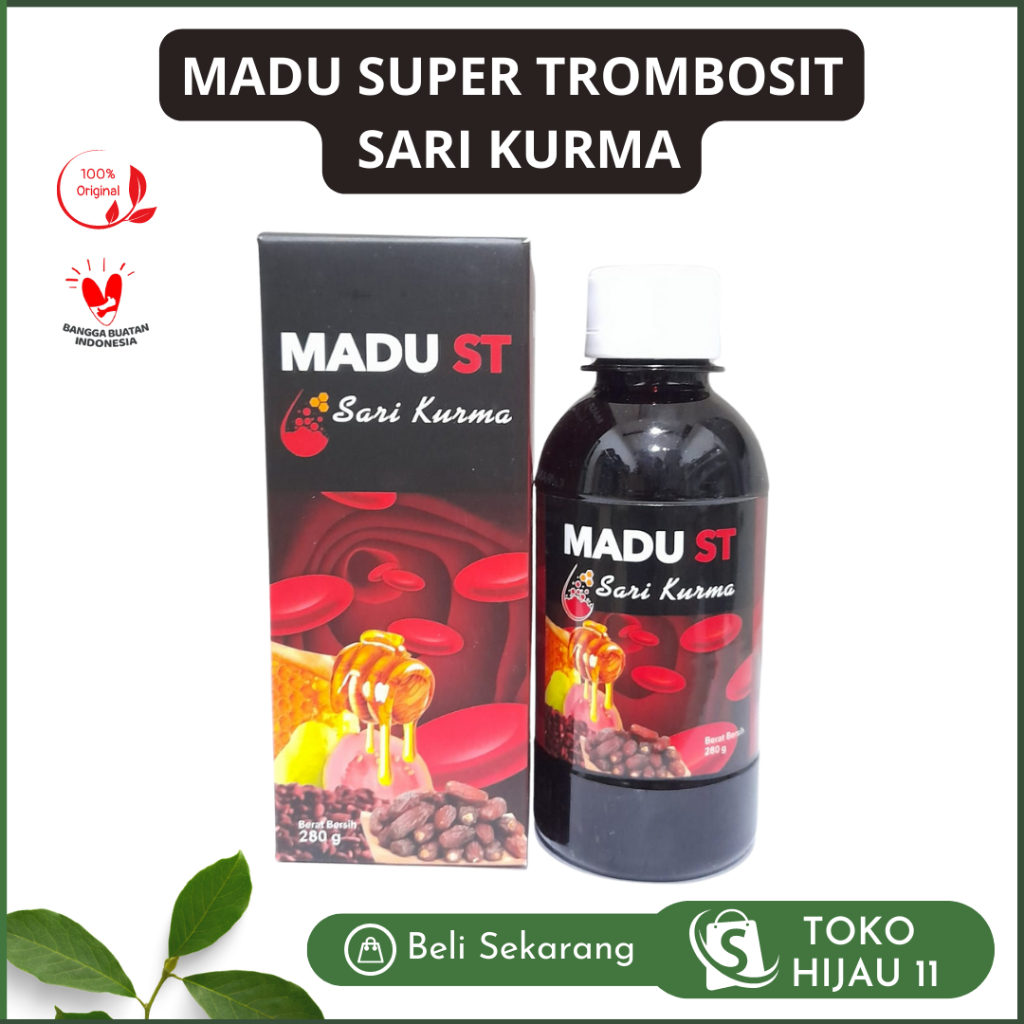 Jual Madu Kurma Super Trombosit Plus Angkak Obat DBD Demam Berdarah ...