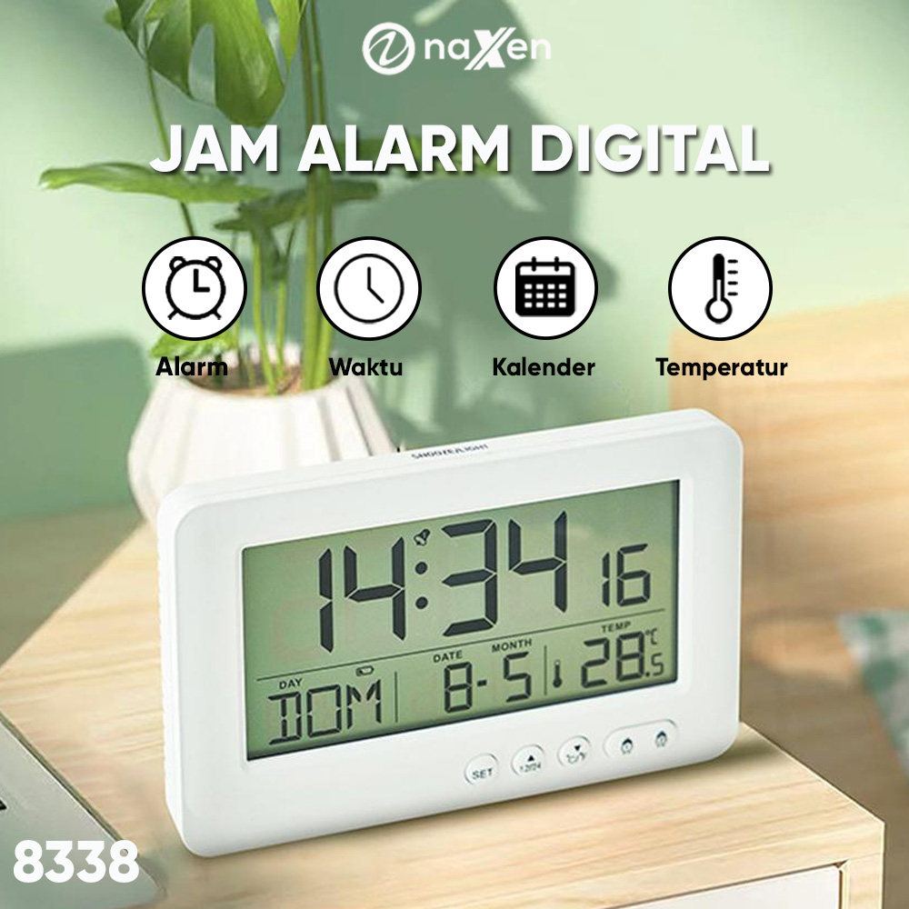 Jual Jam Meja Digital Naxen / Smart Alarm LED Digital Clock 4in1 8338 ...