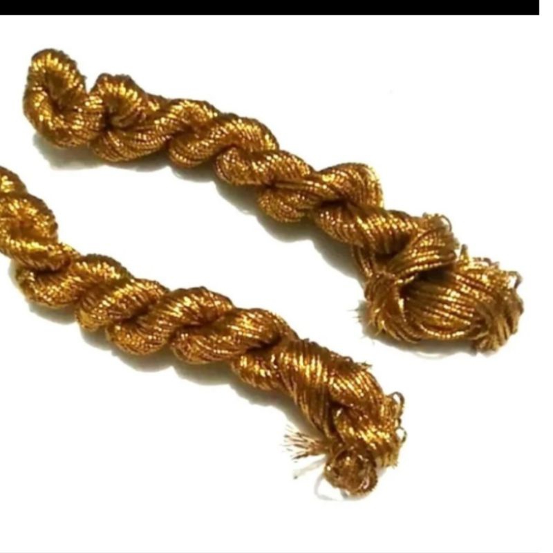 Jual TALI EMAS/BENANG EMAS PANJANG 17 YARD | Shopee Indonesia