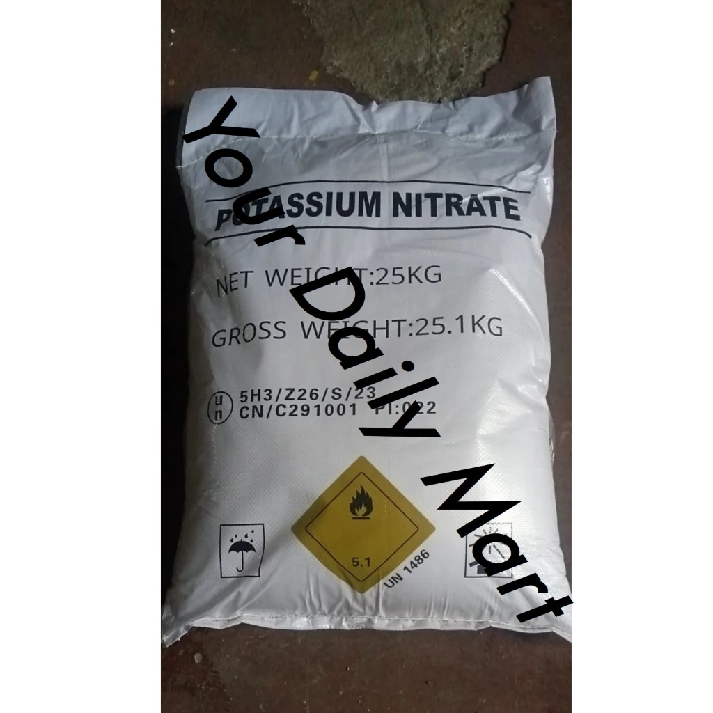 Jual Pupuk Kalium Nitrat / KNO3 Powder 1 ZAK (25KG)/ potasium nitrate ...
