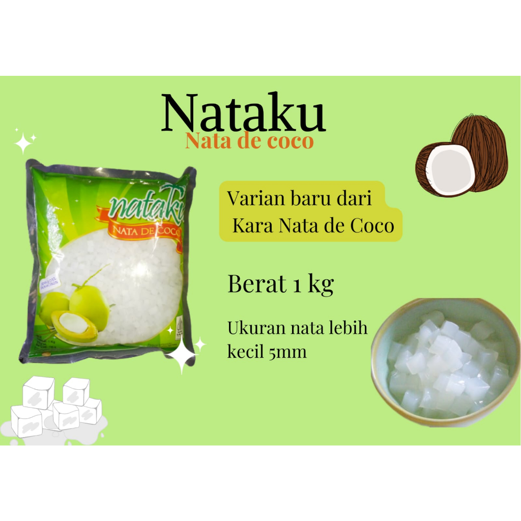 Jual NATAKU NATA DE COCO/ KEMASAN 1kg | Shopee Indonesia