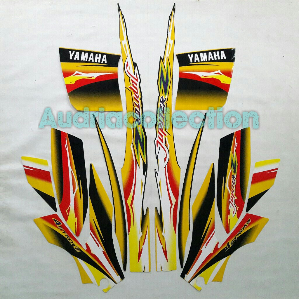 Jual Stiker Striping Motor Yamaha Jupiter Z 2004 Std Hitam-Kuning ...