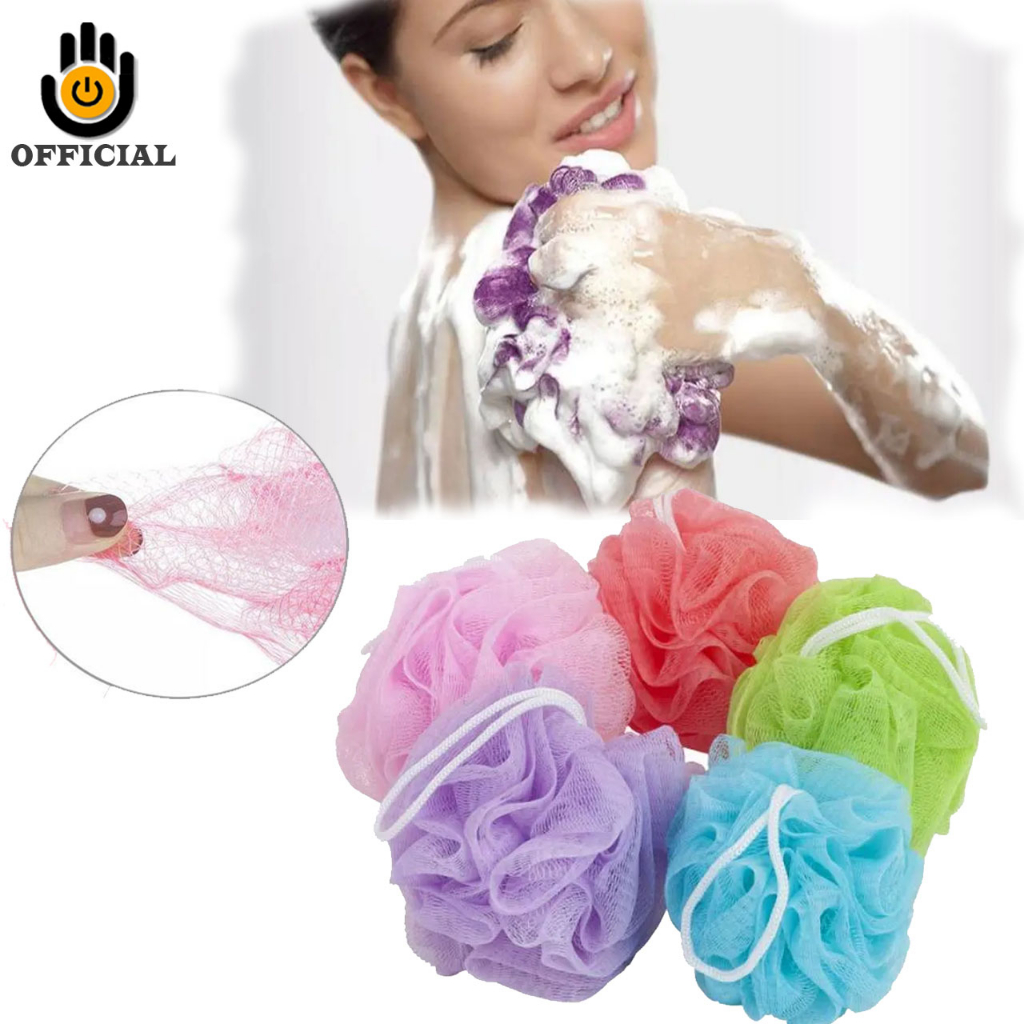 Jual SPON MANDI BUSA JARING Shower Puff Bath Sponge Ball Super Busa ...