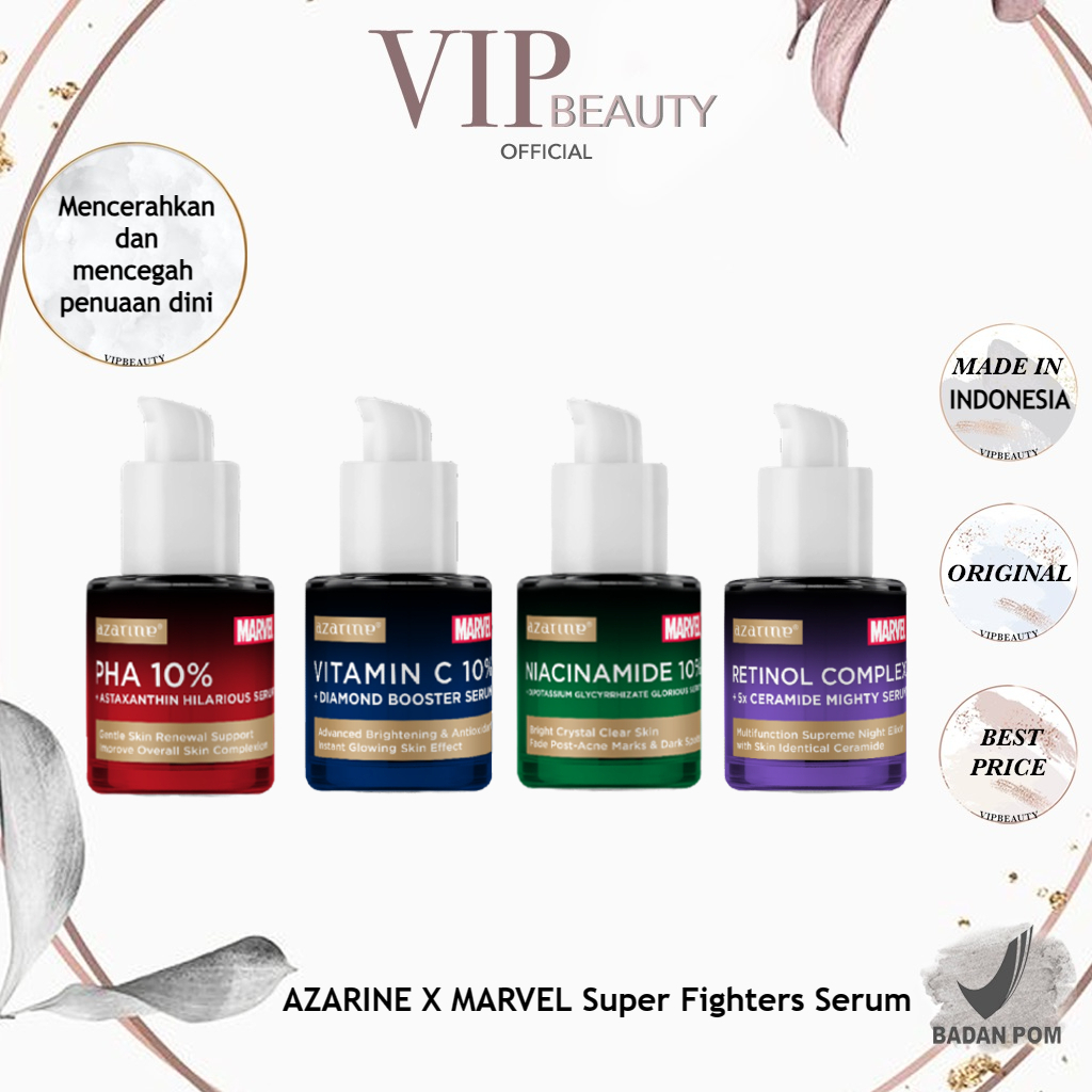 Jual AZARINE X MARVEL Super Fighters Serum 20ml - Retinol Complex ...