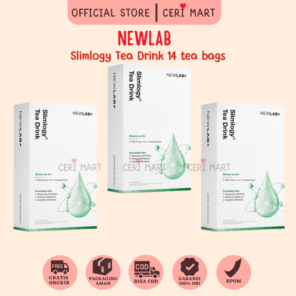 Jual NewLab New Lab SlimFazz Tea Drink Suplemen untuk Pelangsing Herbal ...