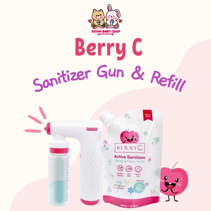 Jual BerryC Berry c Mini Sanitizer Gun Low Noise Bundle Pack refill ...
