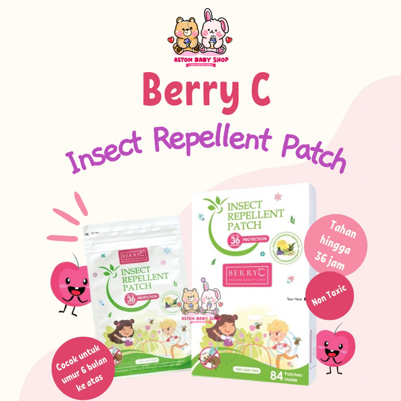 Jual BerryC Berry C Mosquito & Insect Repellent Patch Stiker Anti ...