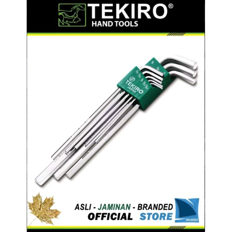 Jual KUNCI L SET 8PCS PANJANG TEKIRO INCHI / LONG KEY TEKIRO INCHI ...