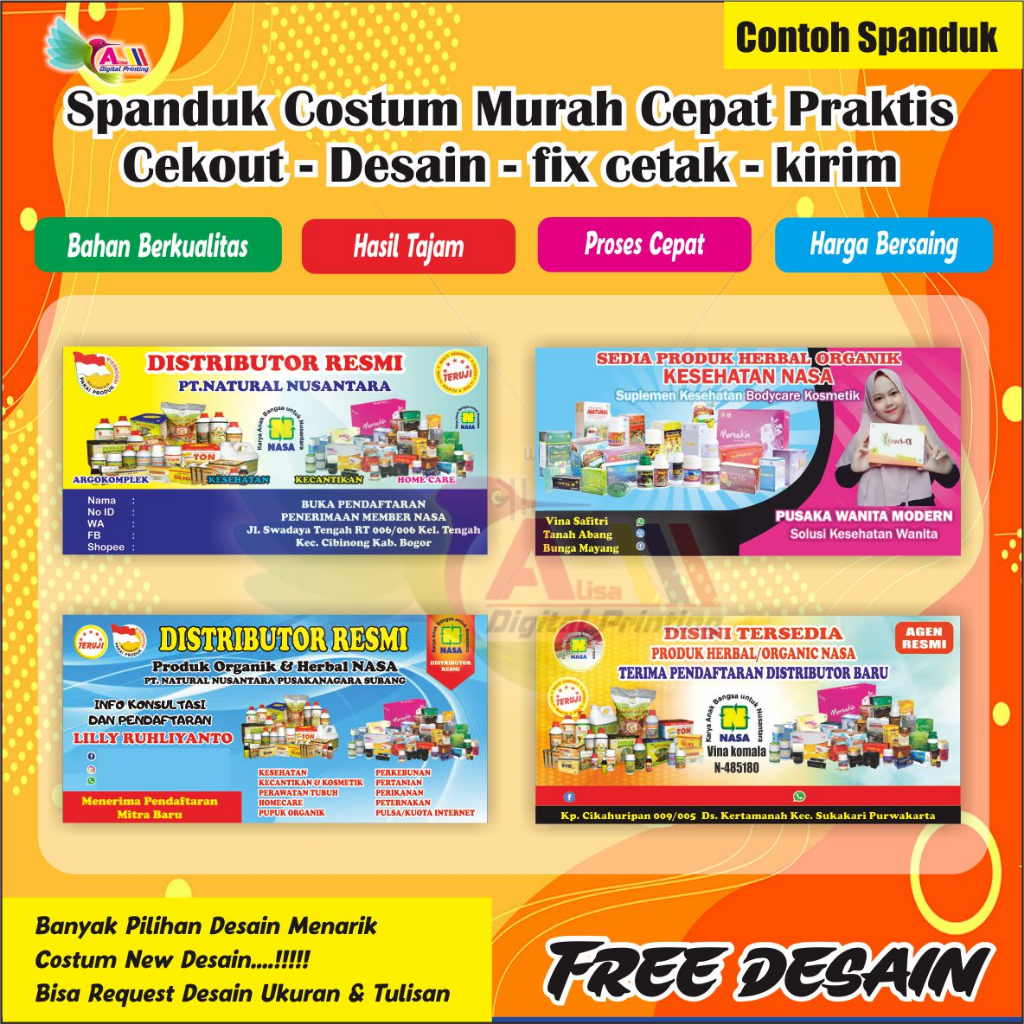 Jual SPANDUK BACKDROP FREE DESAIN | Shopee Indonesia