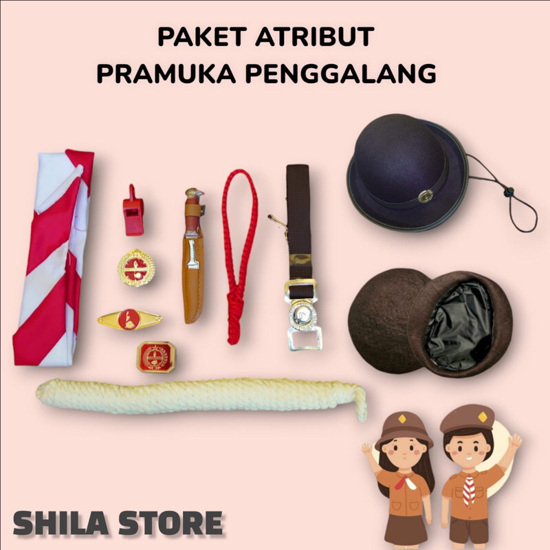Jual Paket Hemat Atribut Perlengkapan Alat Pramuka SD Penggalang Putra Putri | Shopee Indonesia
