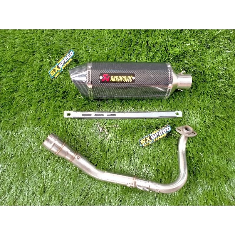 Jual KNALPOT RACING AKRAPOVIC LAYANG UNTUK BEAT SCOOPY NMAX PCX AEROX ...