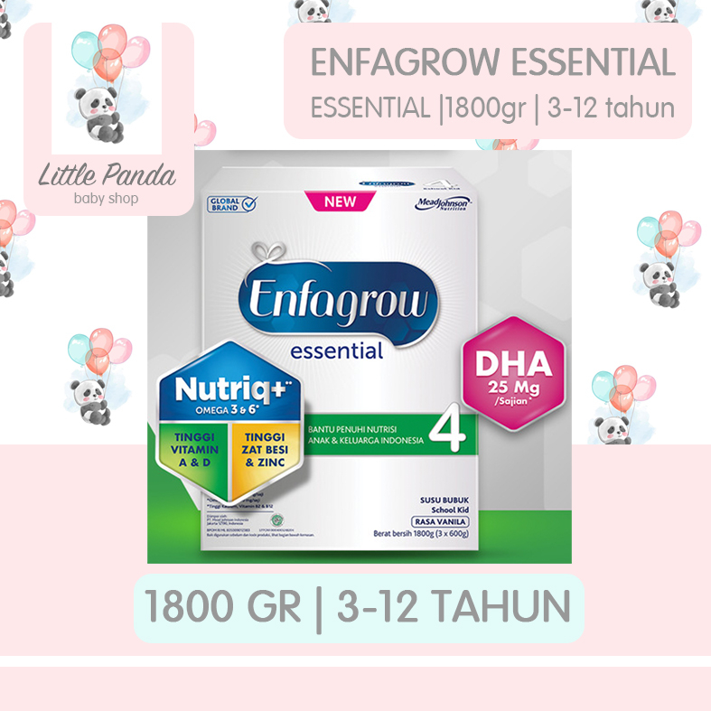Jual Enfagrow Essential 4 Susu Formula Anak 3 - 12 Tahun 1800 gr ...