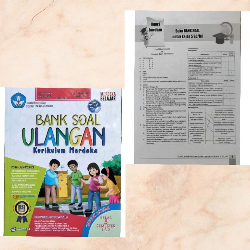Jual Bank Soal Ulangan Kurikulum Merdeka SD/MI kelas 1,2,3,4,5 & 6 Semester 1 & 2 dilengkapi ...