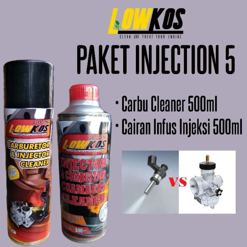 Jual LOWKOS Paket Servis Injeksi Motor : 1 Botol Carbu Cleaner 500ml ...