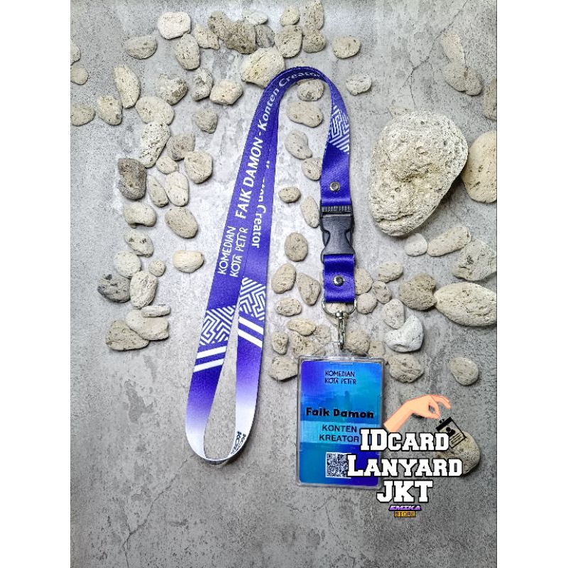 Jual ID Card UV + Lanyard Custom ( Cetak 2Sisi ) / desain Sesuai ...