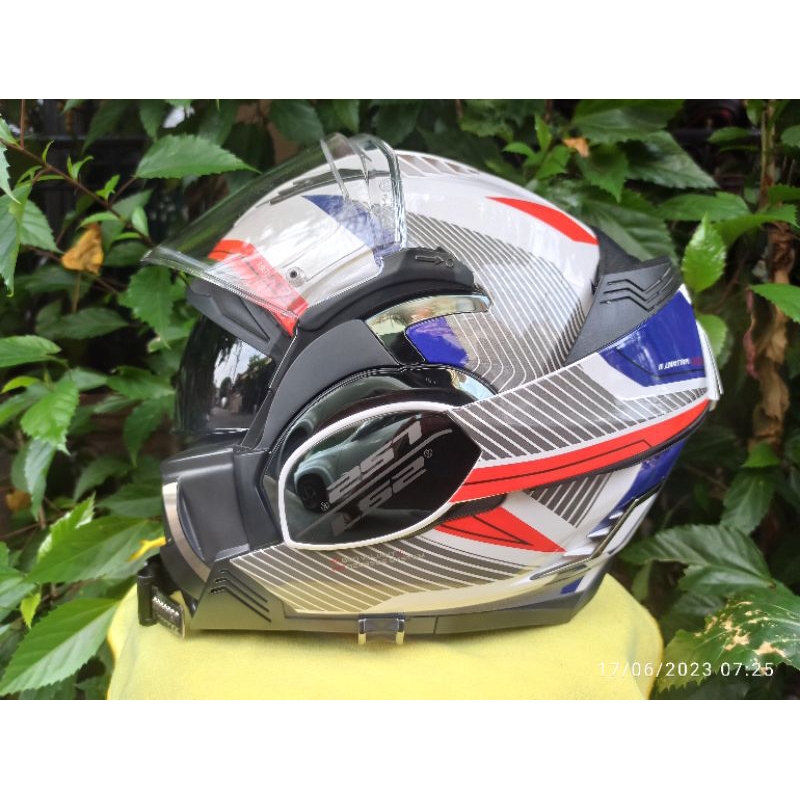 Jual Helm Full / Halfface Modular LS2 FF900 Valiant II Revo Red Blue White | Shopee Indonesia