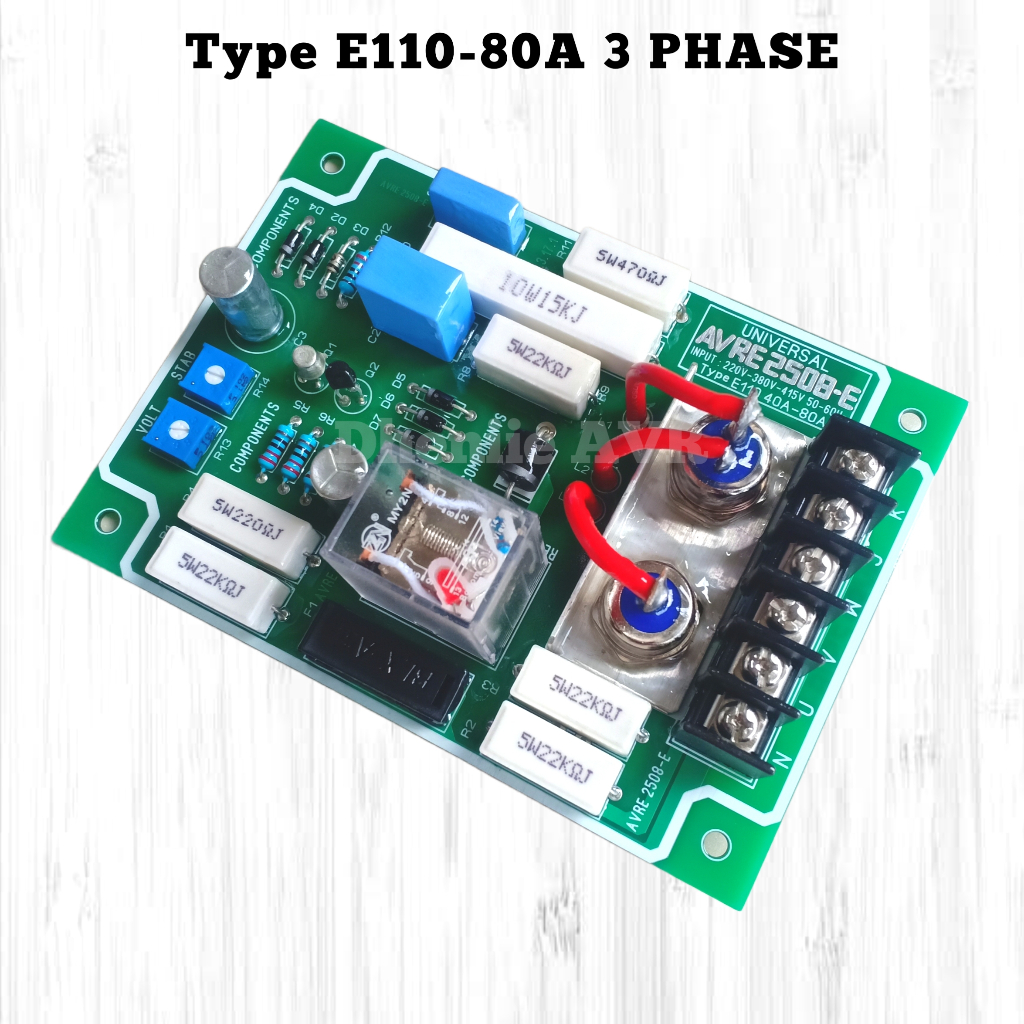 Jual AVR Generator Universal E110-80A Lokal 3 Phase AVR Genset E110-80A ...