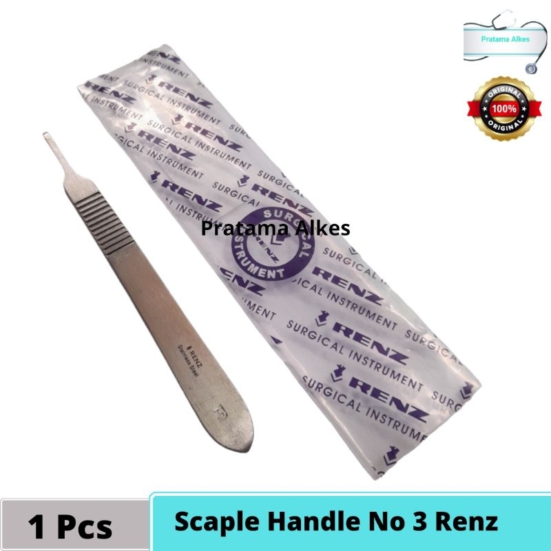 Jual Scaple Handle Renz No 3 / No 4 Gagang Pisau Bisturi no 3 Renz ...