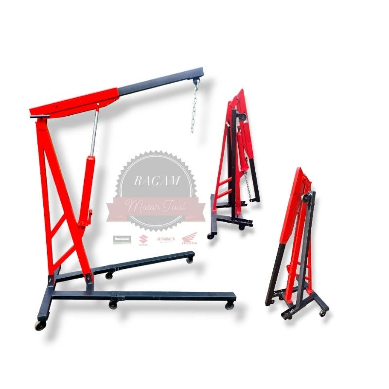 Jual TERMURAH ENGINE CRANE HIDROLIK 3 TON ALAT ANGKAT MESIN MOBIL ...