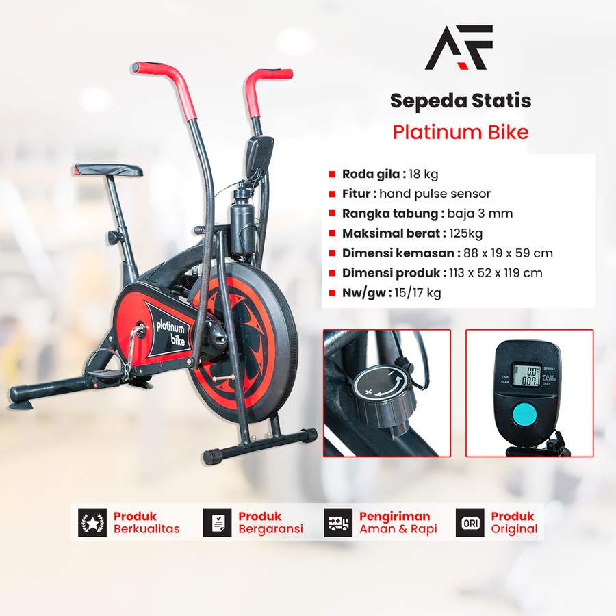 Jual Sepeda Statis Platinum Bike Fitness dan Terapi | Shopee Indonesia