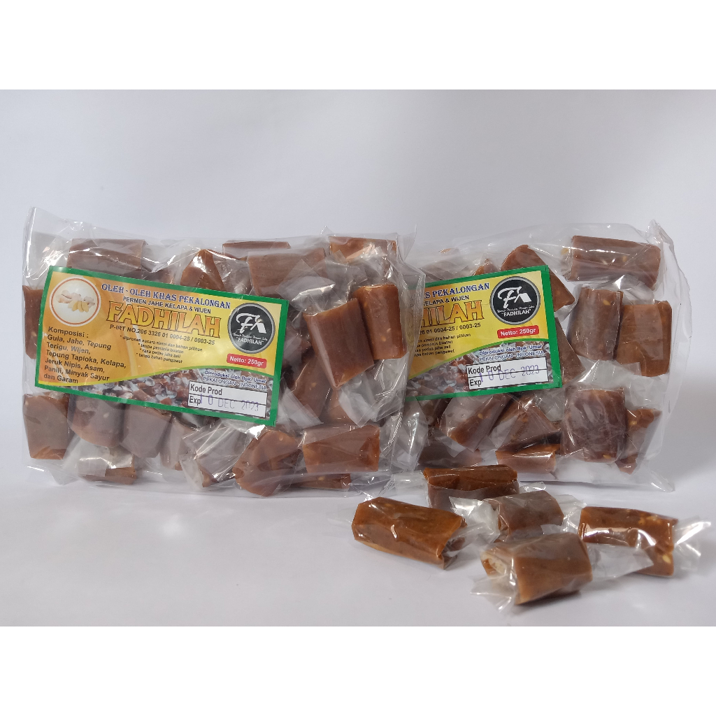 Jual PERMEN JAHE FADHILAH asli jahe pedas manis gurih | 500 gr | Shopee ...