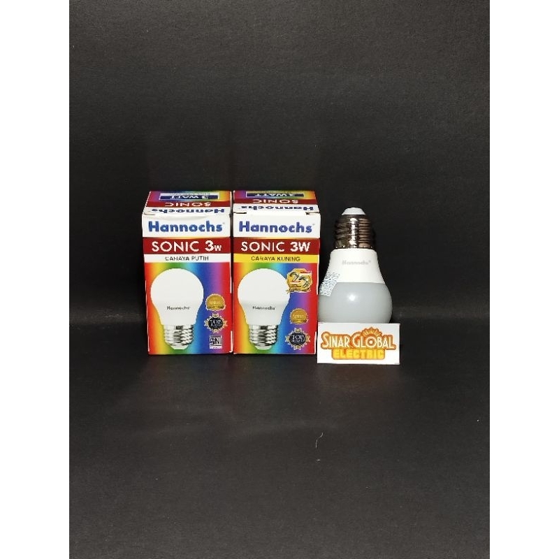 Jual Lampu LED Hannochs sonic 3 watt - PUTIH/KUNING | Shopee Indonesia
