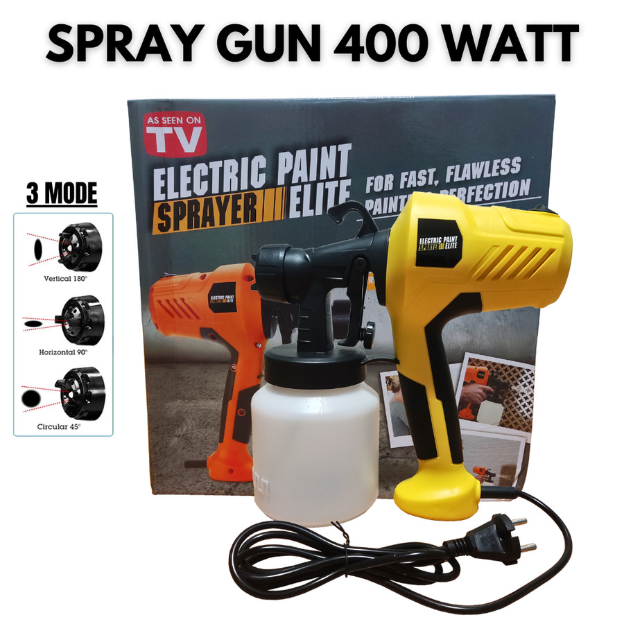 Jual Mesin Cat Semprot Elektrik Spray Gun Portable 400 watt 800 ml ...