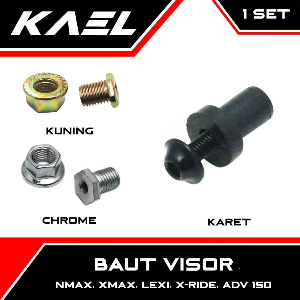 Jual Baut Visor Yamaha Nmax & Xmax & Lexi & X Ride & ADV 150 Baud Mur ...