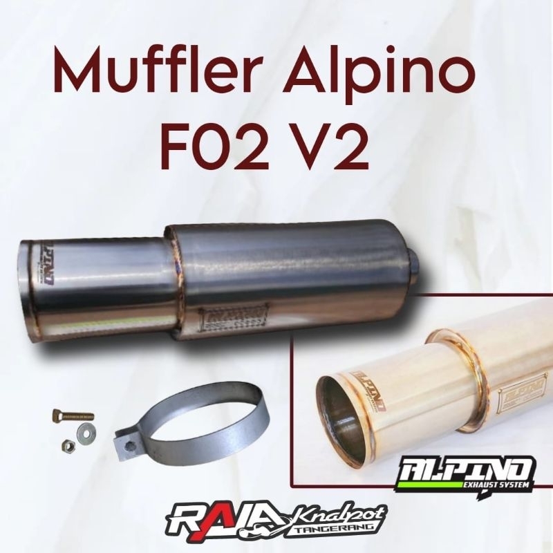 Jual muffler alpino F02 V2 | Shopee Indonesia