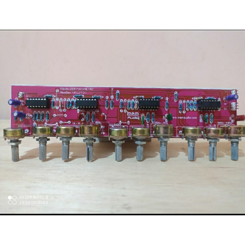Jual Kit Equalizer Parametrik 10 Pot Chanel 3 band frekuensi, 3 ...