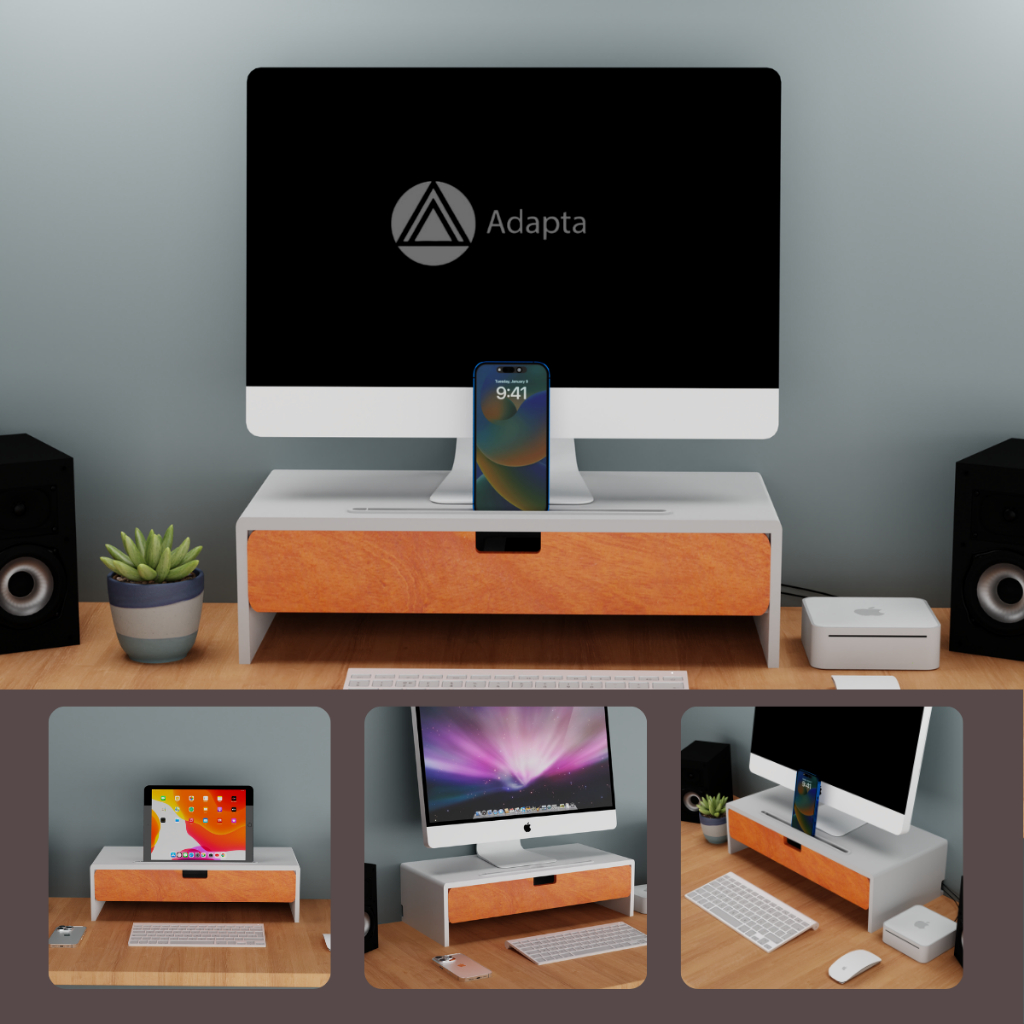 Jual Adapta - Monitor Stand PICO Minamilis – Desk Riser Minimalis untuk ...