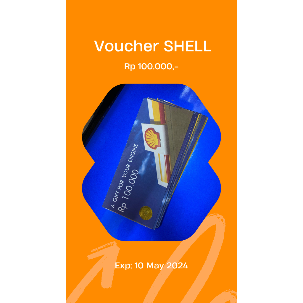 Jual Gift Voucher SHELL Rp 100.000,- / Voucher SHELL 100ribu / Voucher ...