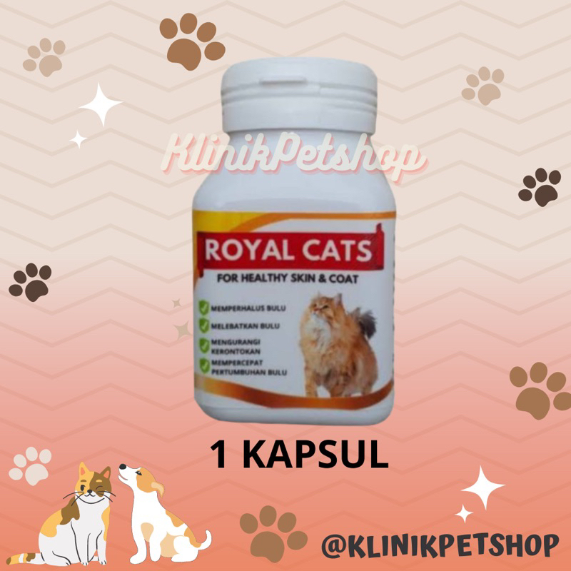 Jual ROYAL CATS SATUAN - VITAMIN BULU LEBAT KUCING ANTI RONTOK (SATUAN ROYAL CATS 1PCS) | Shopee ...