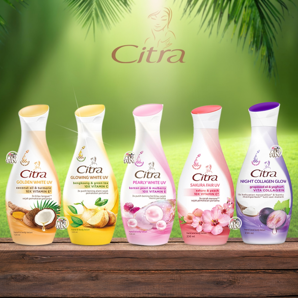 Jual CITRA HAND & BODY LOTION 210ML SERIES ( BENGKOANG / GOLDEN GLOW ...