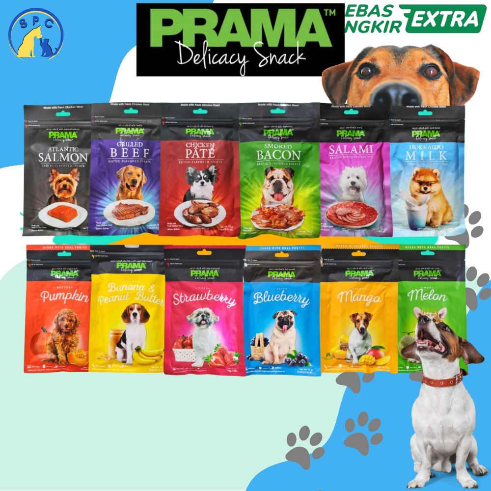 Jual PRAMA Snack Anjing 70gr Treats Dog Camilan Anjing Premium | Shopee ...